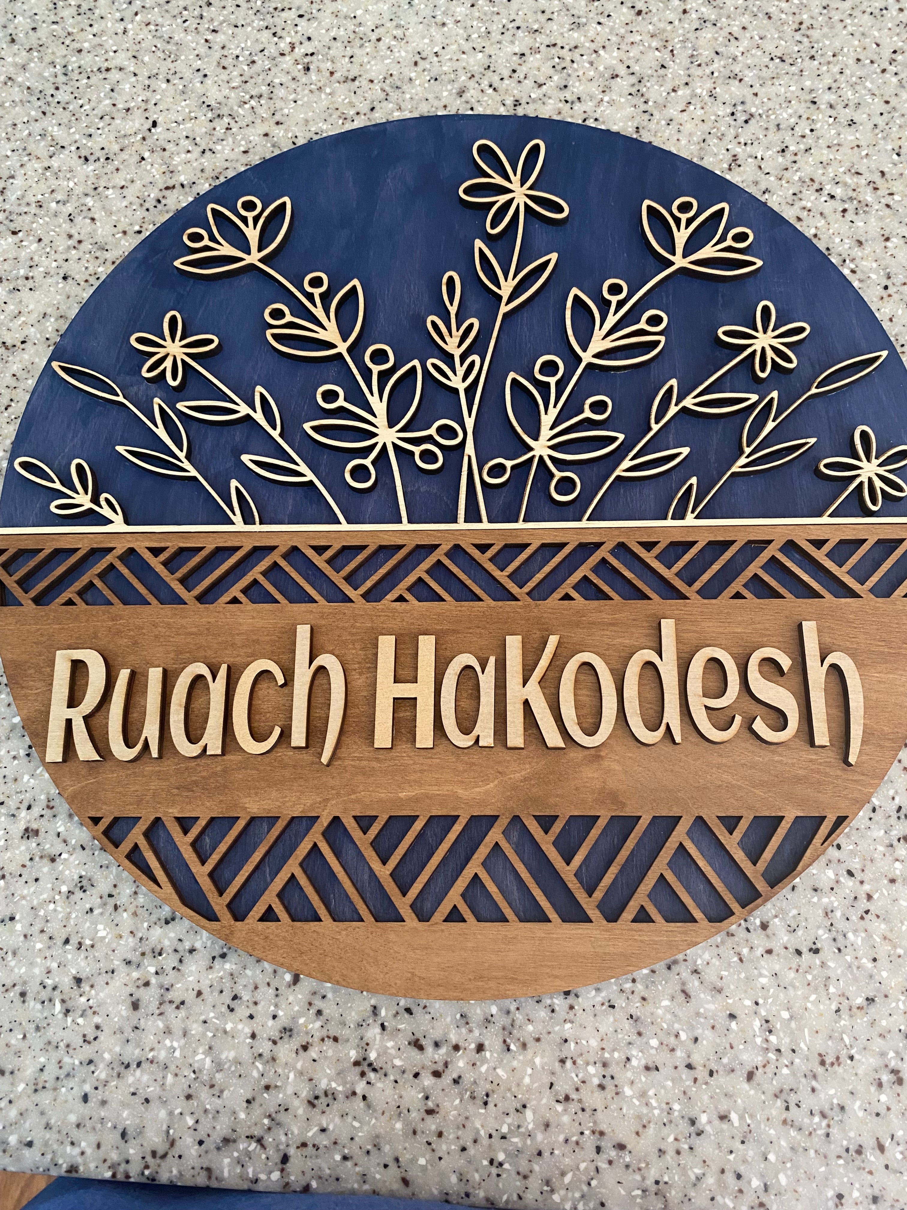 Floral welcome door hanger – HoosierHollowCreations